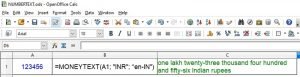 How To Use NUMBERTEXT Function in OpenOffice Calc? - MSOfficeGeek