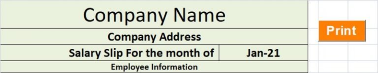 Ready-To-Use Salary Slip Format UAE - MSOfficeGeek