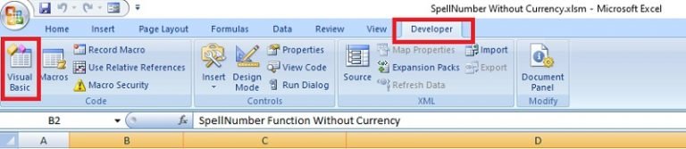 SpellNumber - Convert Number To Words In Excel - MSOfficeGeek