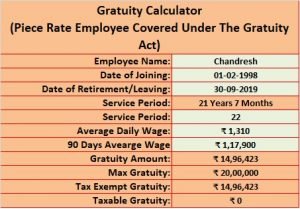 Download Gratuity Calculator India Excel Template - MSOfficeGeek