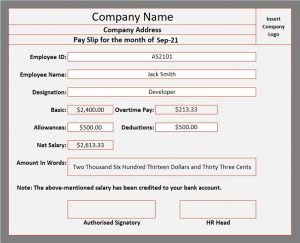 Ready-To-Use Overtime Calculator Template With Payslip - MSOfficeGeek
