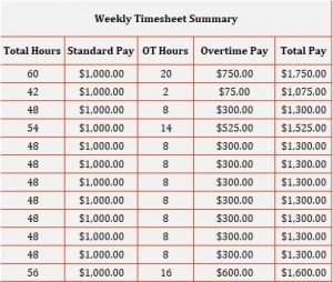 Ready-To-Use Timesheet Template With Payslip - MSOfficeGeek