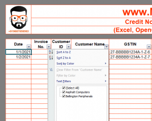 Ready-To-Use GST Credit Note Format for Goods Return - MSOfficeGeek
